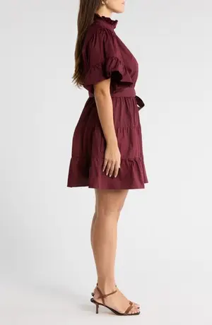 SUGARLIPS Ruffle Tie Waist Dress