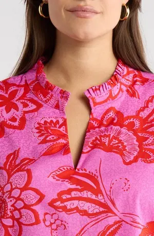 SUGARLIPS Weirly Floral Print Top