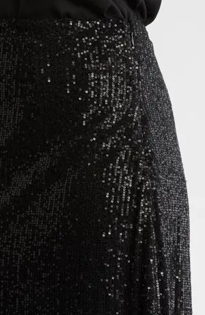 SUGARLIPS Sequin Embellished Midi Skirt