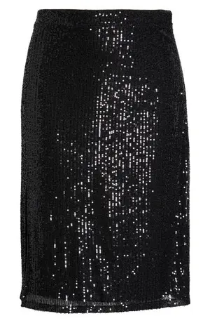 SUGARLIPS Sequin Embellished Midi Skirt