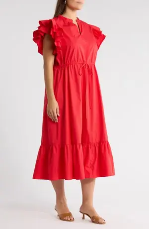 SUGARLIPS Ruffle Maxi Dress