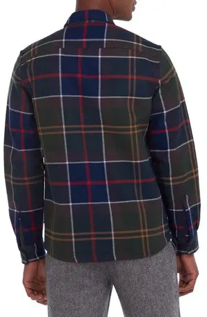 Barbour Cannich Regular Fit Plaid Cotton Button-up Overshirt