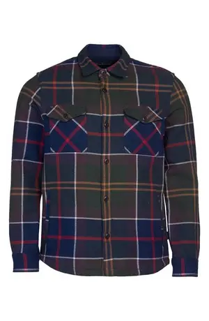 Barbour Cannich Regular Fit Plaid Cotton Button-up Overshirt