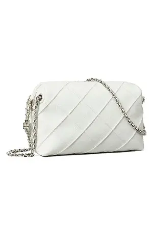 Tory Burch Fleming Soft Leather Crossbody Bag - Blanc
