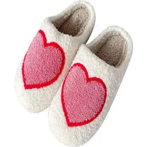 MALIBU SUGAR Plush Heart Slippers