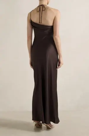 EVER NEW Open Back Halter Gown