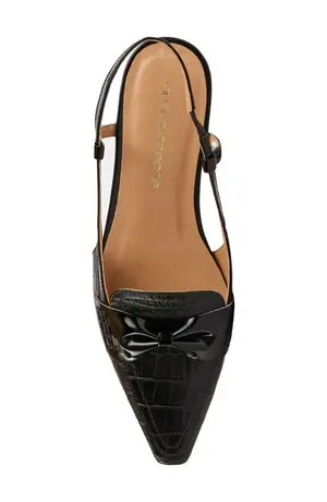 Andre Assous Blake Slingback Wedge - Black