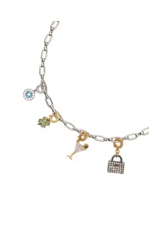 Kate Spade New York Charm Chain Necklace - Silver
