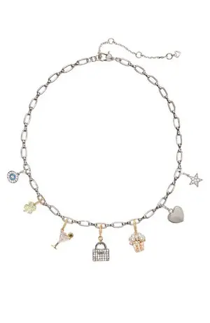 Kate Spade New York Charm Chain Necklace - Silver