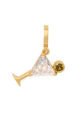 Kate Spade New York Martini Charm - Clear/gold.