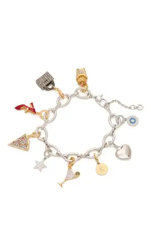 Kate Spade New York Charm Chain Bracelet - Silver