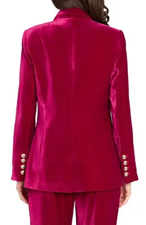 TAHARI ASL Velvet Single Button Jacket