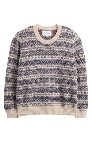 CORRIDOR Fair Isle Alpaca Blend Crewneck Sweater