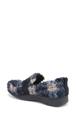 Vionic Faux Shearling Clogs - Navy Multi