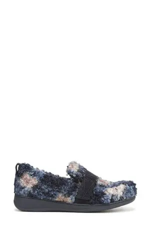 Vionic Faux Shearling Clogs - Navy Multi