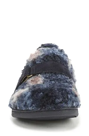Vionic Faux Shearling Clogs - Navy Multi
