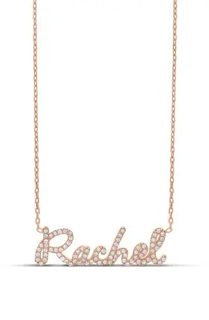 SHYMI Script Name Necklace - Rose