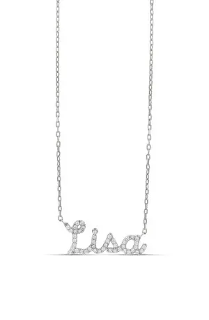SHYMI Script Name Necklace - Silver