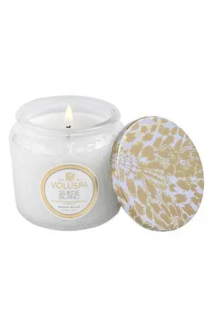 Voluspa Petite Jar Candle - Suede Blanc