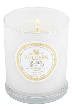 Voluspa Classic Candle - Suede Blanc