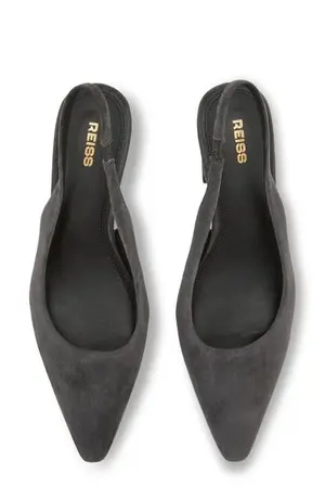 REISS Lorena Slingback Pumps - Grey