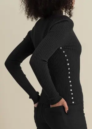 CONTESSA MILLS Benjamin Mock-neck Sweater