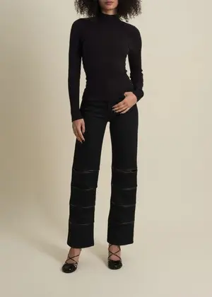 CONTESSA MILLS Benjamin Mock-neck Sweater