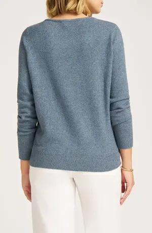 Matty M. Relaxed Fit Sweater - Dusty Blue