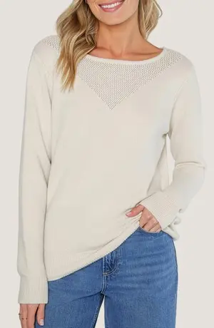 Matty M. Relaxed Fit Sweater - Ivory