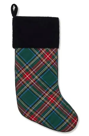 PETITE PLUME Kensington Tartan Stocking - Green