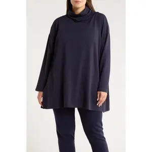 Eileen Fisher Draped Turtleneck Tunic