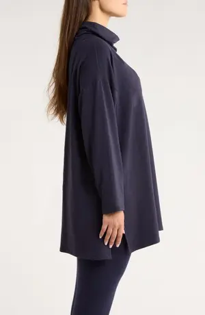 Eileen Fisher Draped Turtleneck Tunic