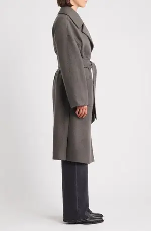 HISO Double-breasted Boiled Wool Coat