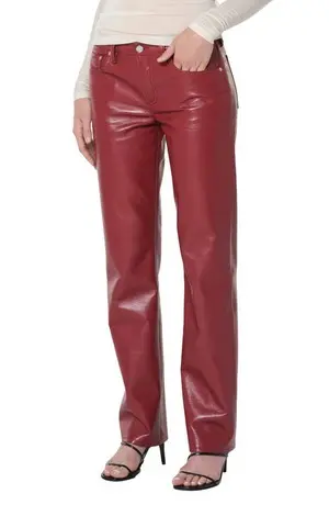 AGOLDE Leather Blend Straight Leg Pants