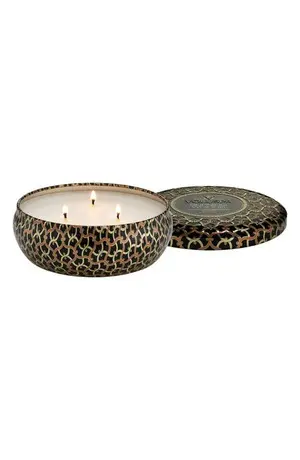 Voluspa Burning Woods Three-wick Tin Candle - No Color