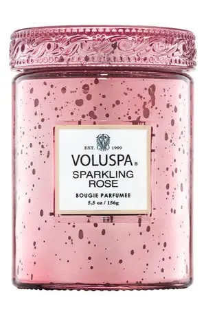 Voluspa Sparkling Rose Small Jar Candle - No Color