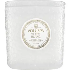 Voluspa Suede Blanc Boxed Luxe Candle - No Color