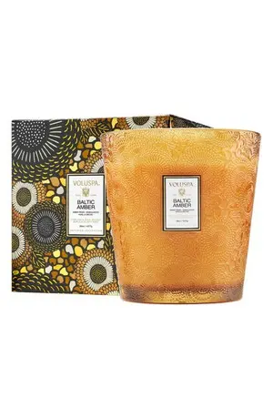 Voluspa Baltic Amber Three-wick Hearth Candle - No Color