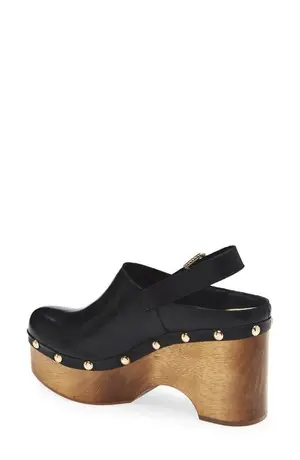 Dolce Vita Adelan Slingback Clog - Black Leather