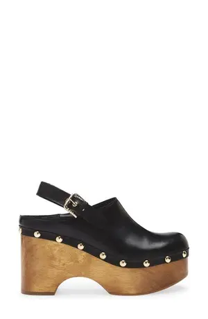 Dolce Vita Adelan Slingback Clog - Black Leather