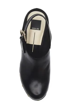 Dolce Vita Adelan Slingback Clog - Black Leather