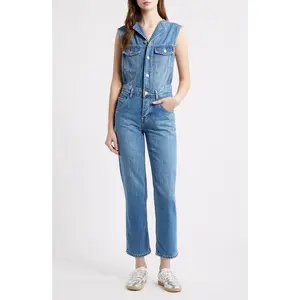 Women's Sleeveless Denim Jumpsuits