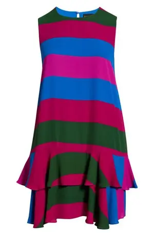 SUGARLIPS Striped Sleeveless Shift Dress