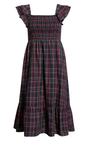 SUGARLIPS Chapman Plaid Smocked Dress