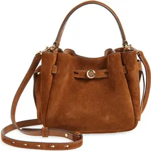 Tory Burch Mini Romy Bucket Bag Caramel