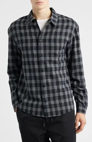 KROST Regular Fit Plaid Flannel Button-up Shirt