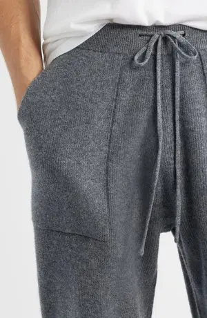 KROST Wide Leg Knit Wool Drawstring Pants