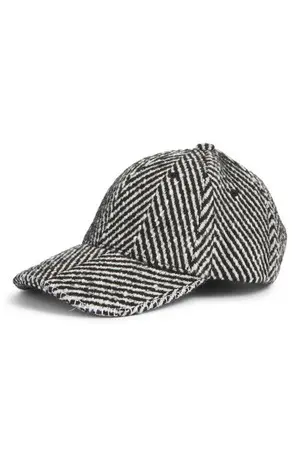 KROST Elliot Herringbone Baseball Cap - Black