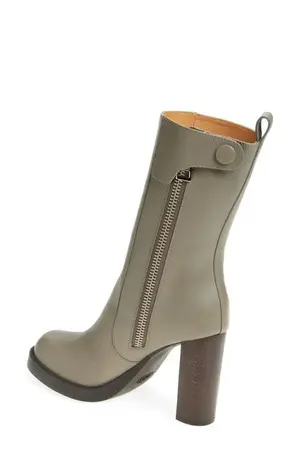 TOD'S Tube Block Heel Bootie