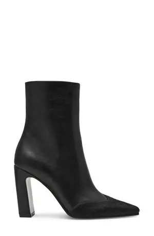 Steve Madden Lyle Cap Toe Bootie - Black/black